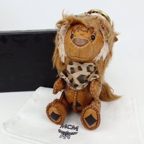 MCM | Accessories | Authentic Mcm Lion Key Ring Leathercanvaswoolused ...